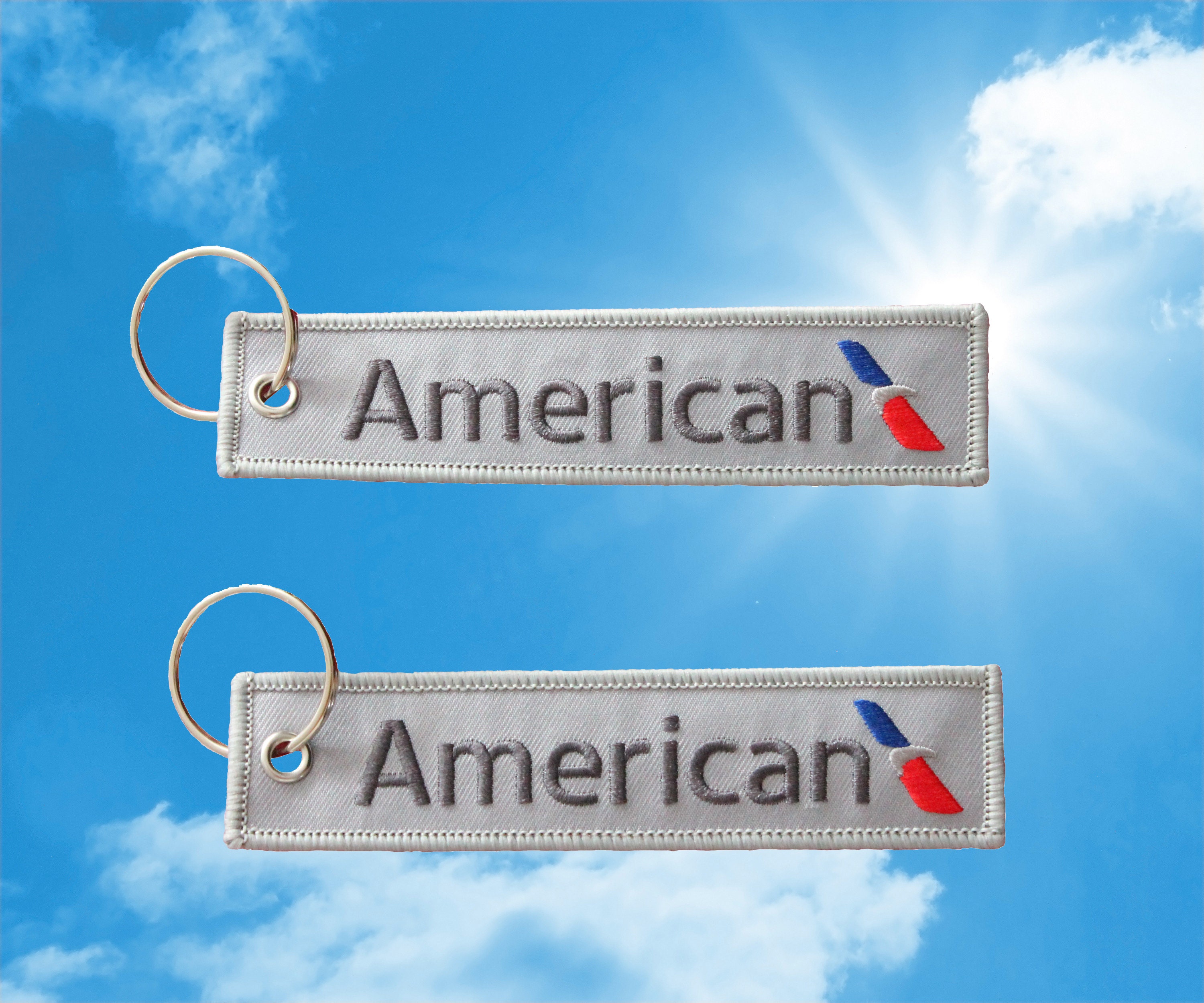 American Airlines keychain keyring baggage luggage tag | Etsy