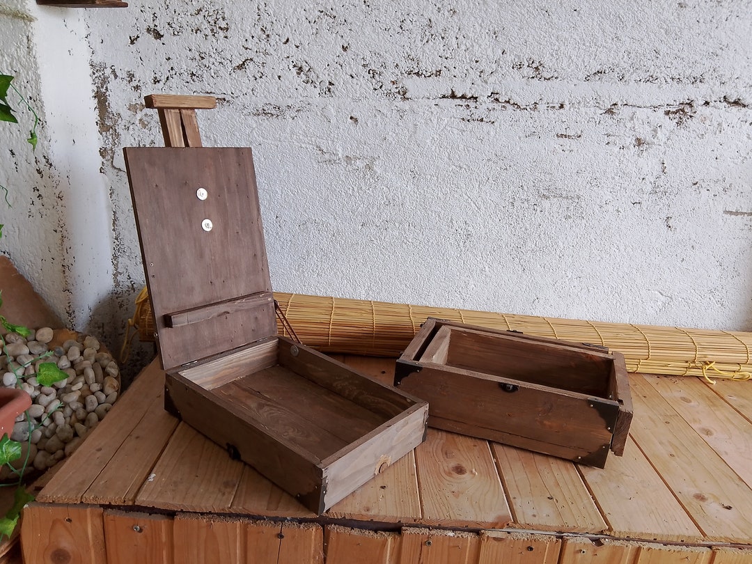 Mini Wooden Box for Artists, Mini Handmade Wooden Pochade Box - Etsy