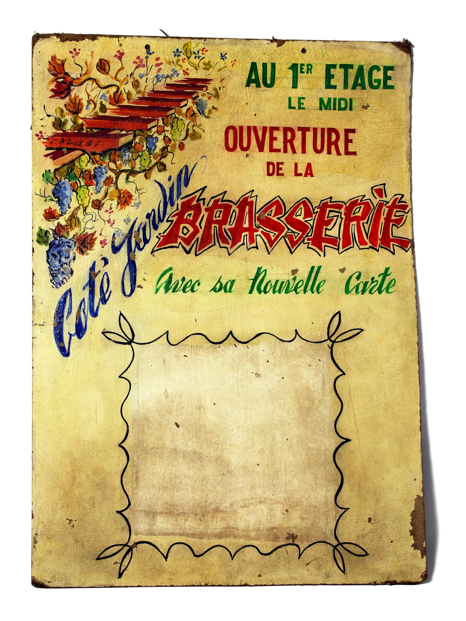 French Restaurant Sign Beautiful Hand Painted Restaurant Sign - Etsy UK