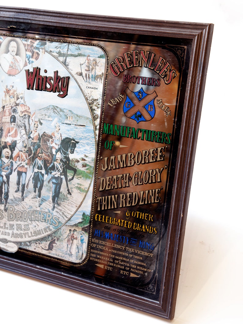 Vintage Advertising Mirror With Soldiers of the British Empire - Etsy