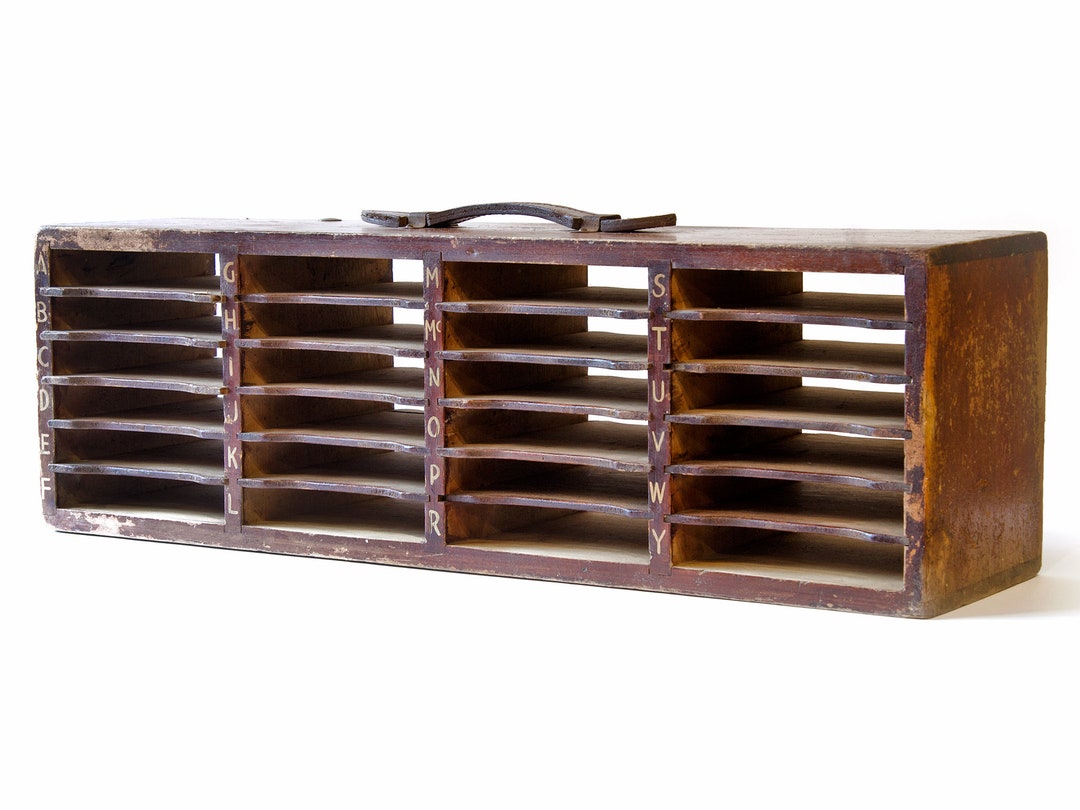 Portable Mid-century Alphabetical Letter Rack From a Post - Etsy