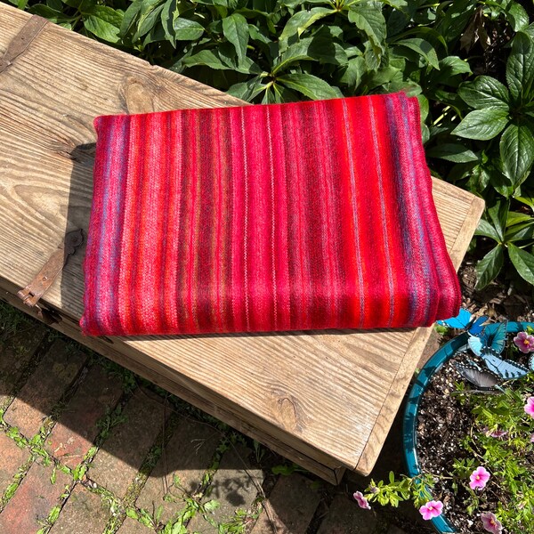 Red Throw Blanket - Etsy