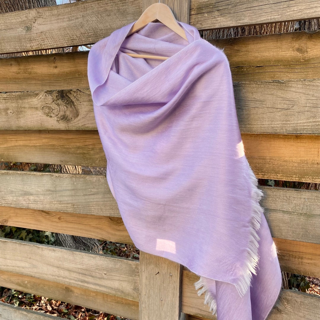 Alpaca Shawl Soft Lilac - Etsy