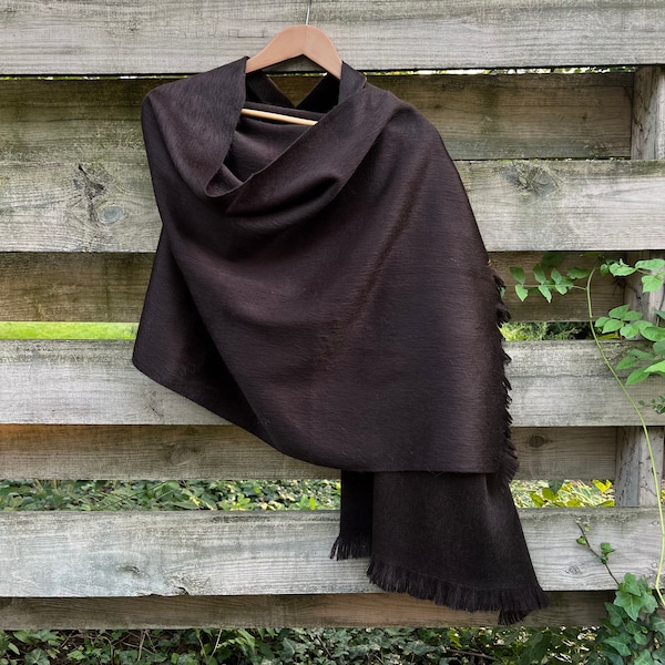 Brown Shawl - Etsy