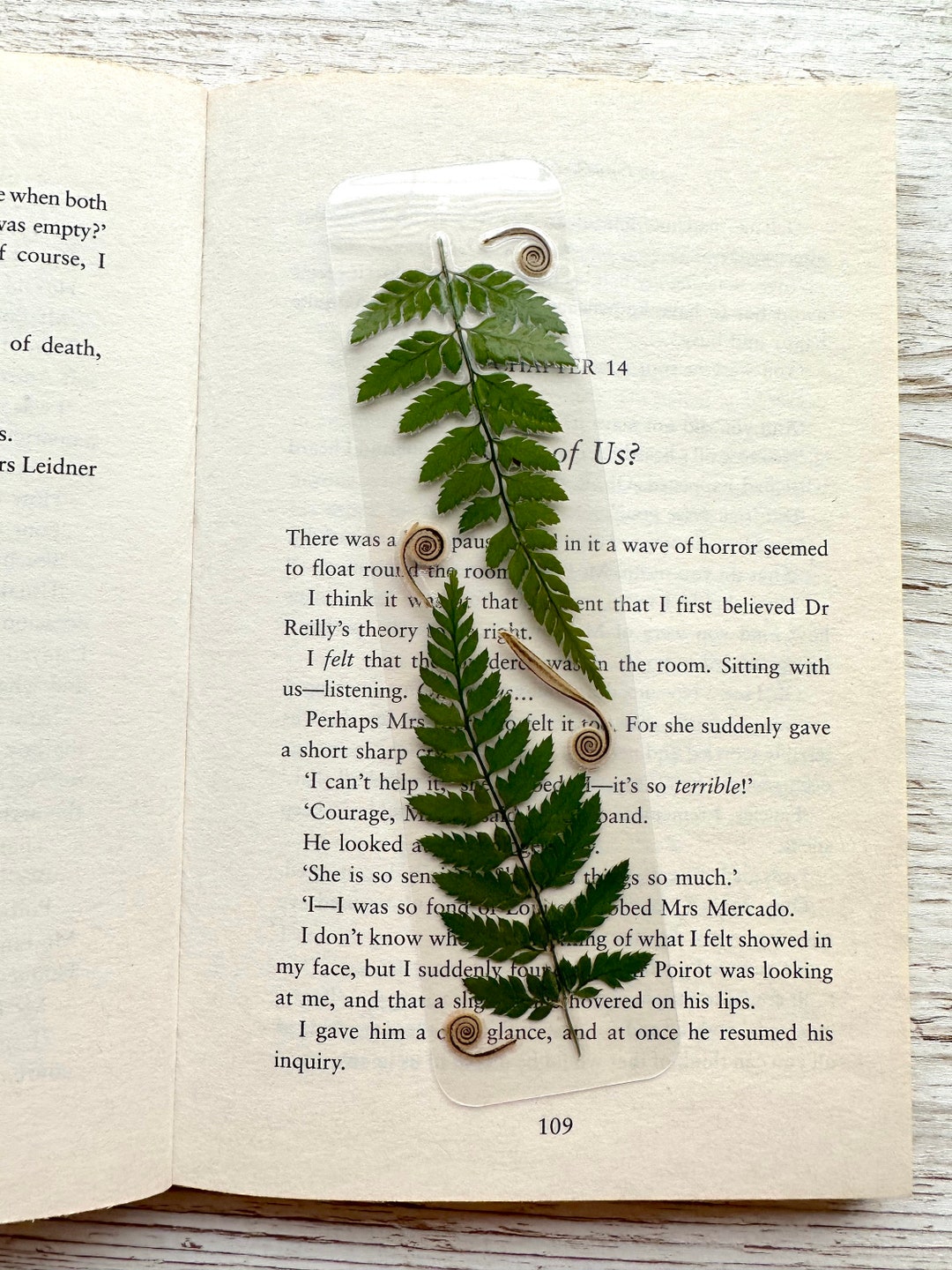 Fern Bookmark, Real Pressed Flowers, Unique Bookmark, Book Lover Gift ...