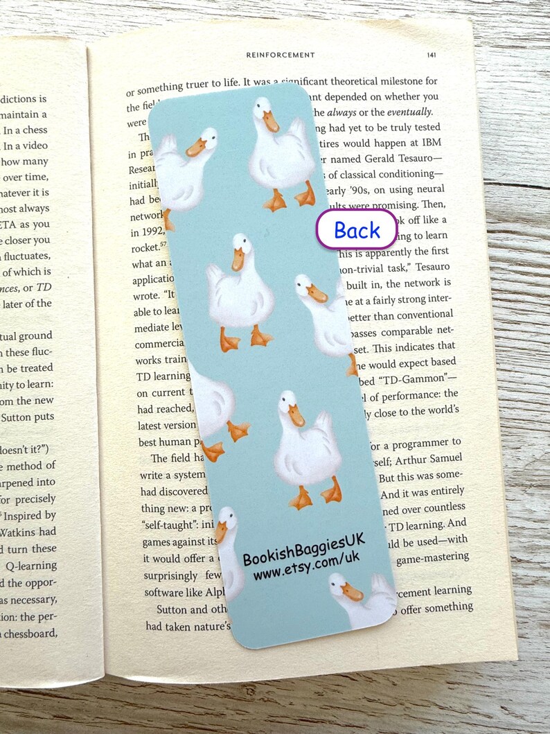 Duck Bookmark Duck off I'm Reading, With or Without Tassel, Double ...