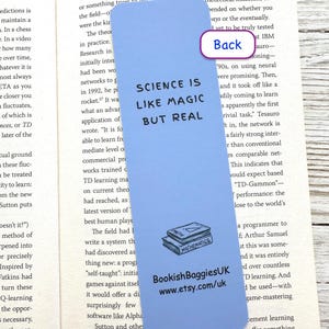 Maths Bookmark, Double-sided, Laminated, Book Lover Gift, Science Gift ...