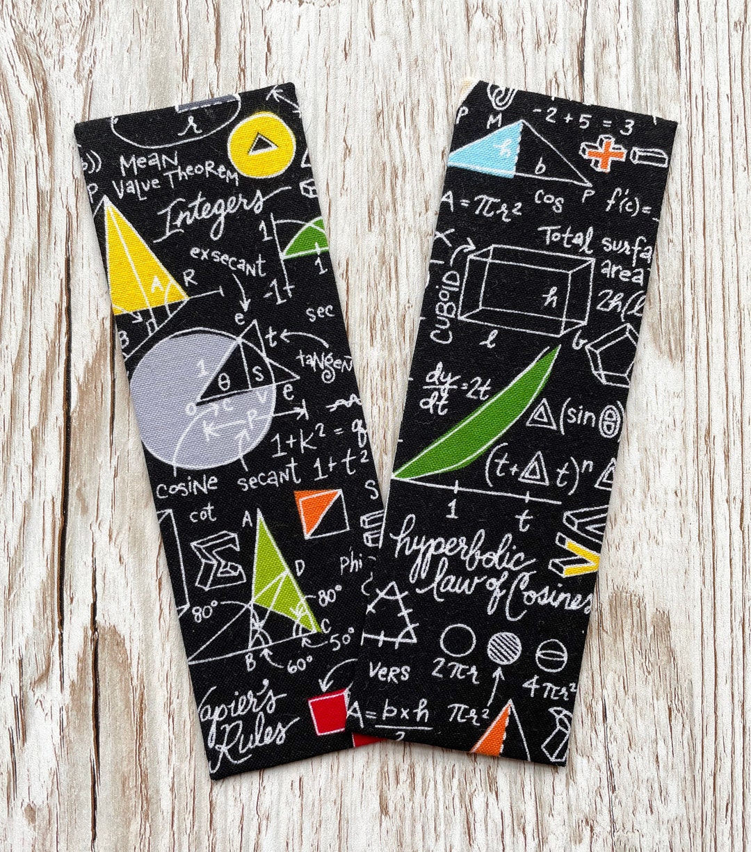 Math Fabric Bookmark Science Gifts Book Lovers Gifts - Etsy