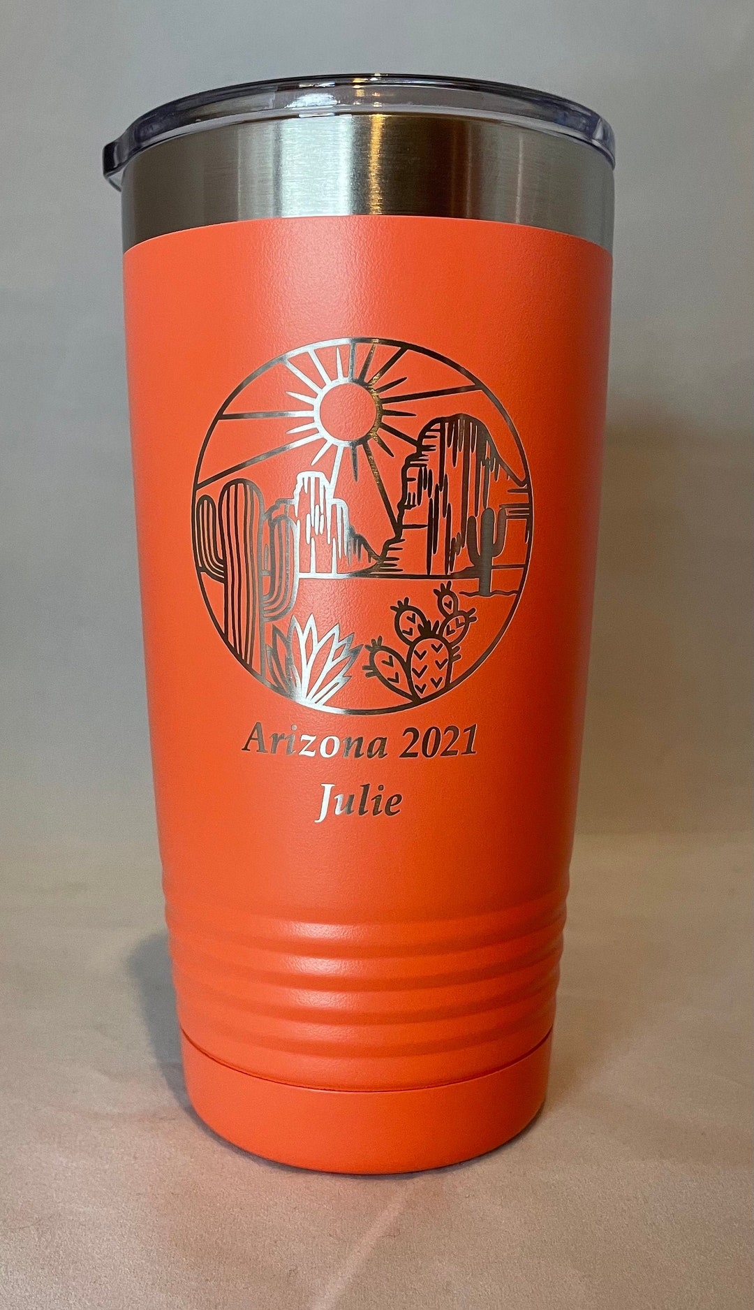 Desert Scene - Engraved Tumbler - Custom - Arizona Trip Cup - Etsy