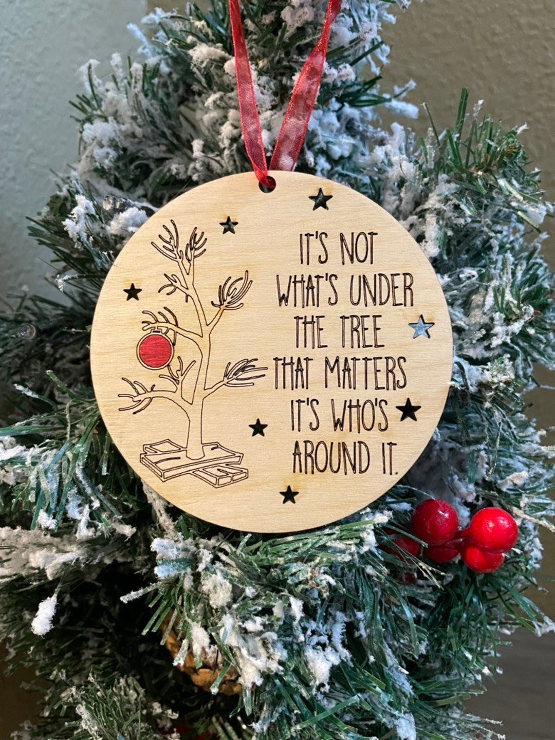 Its Not Whats Under the Tree That Matters. Its Whos Around - Etsy