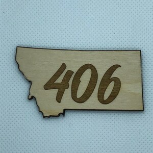 Montana Wood Magnets - 406, Home, Big Sky, Elk, Bear and Sasquatch - Etsy