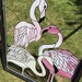 Stained Glass Flamingo Window Panel - Etsy