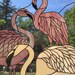 Stained Glass Flamingo Window Panel - Etsy