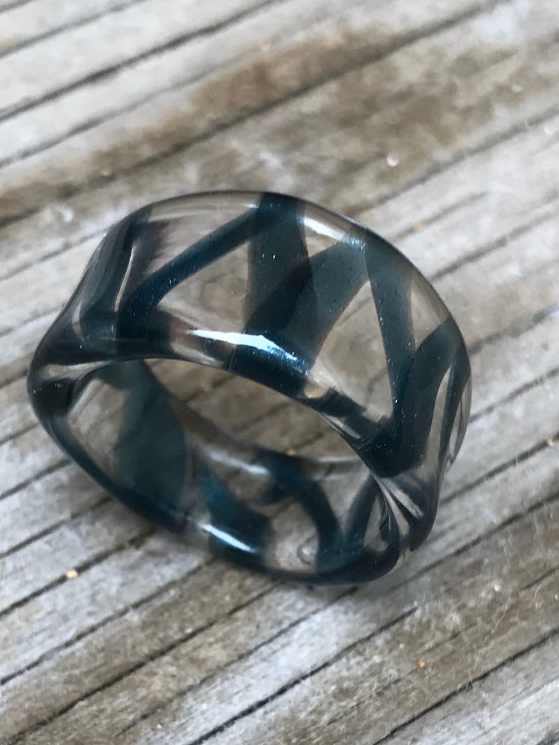 Glass Ring Size 6 3/4 - Etsy