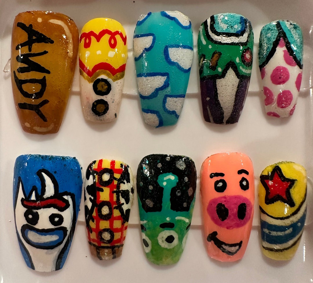 Toy Story Acrylic Nails - Etsy