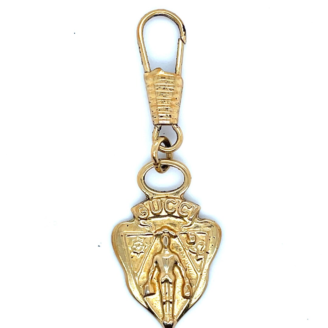 Gucci Gold Tone Knight Crest Shield Pull Tab - Etsy