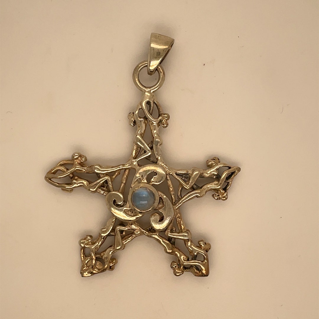 Sterling Silver Pentagon Charm - Etsy