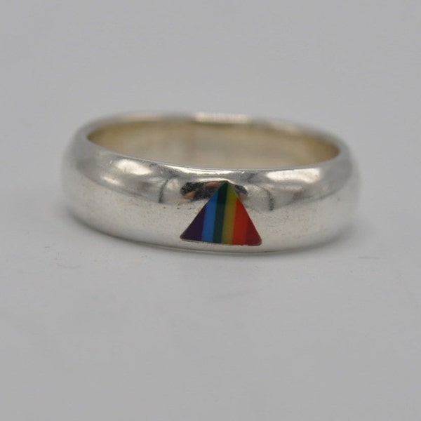 Triangle Gemstone Ring - Etsy