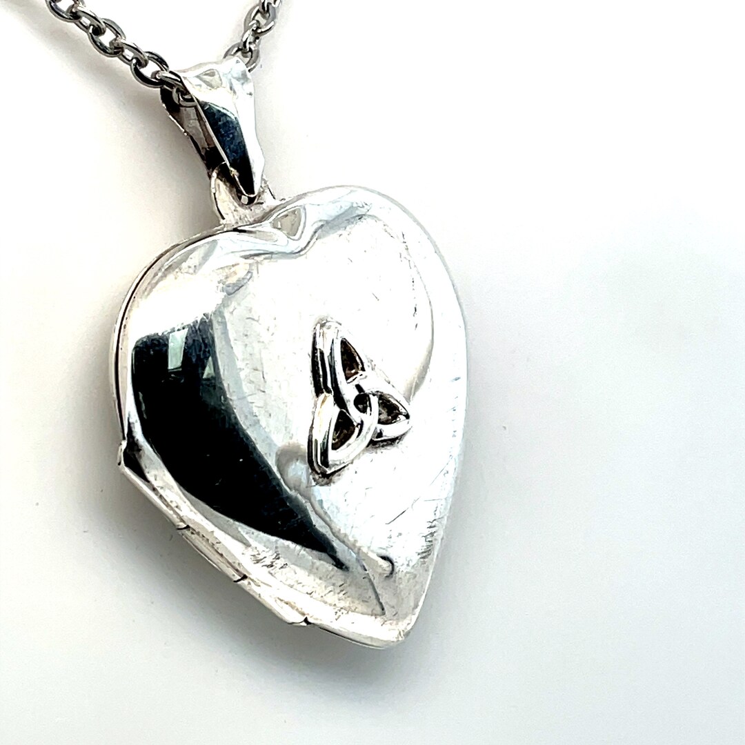 Sterling Silver Celtic Locket With Sterling Chain - Etsy