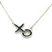 Sterling Silver XO Necklace - Etsy