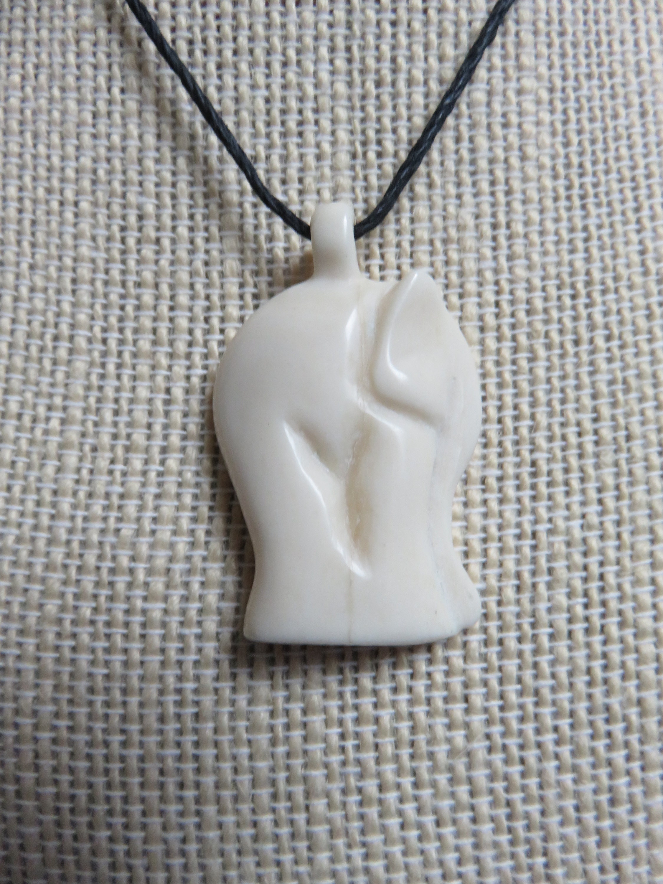 African Art Ethnic Jewelry Shona Carving Tribal COW BONE ELEPHANT ...