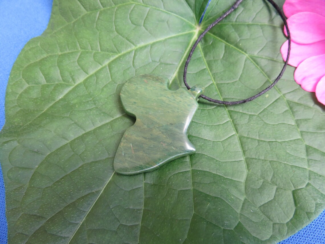 African Art Ethnic Jewelry Shona Carving Pendant Necklace Polished ...