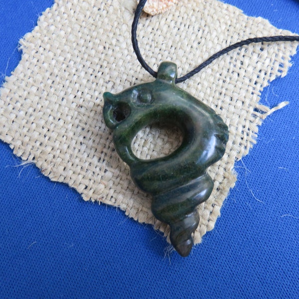 African Art Ethnic Jewelry Shona Carving Pendant Necklace Polished ...