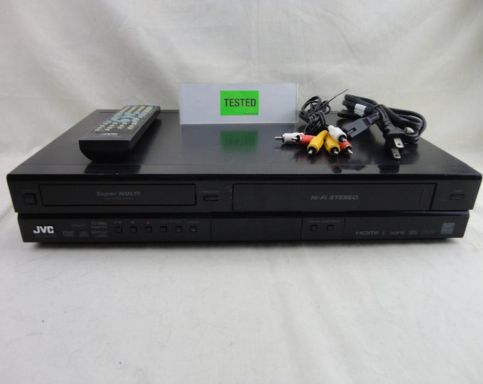 Jvc DR-MV100 DVD-R Recorder VCR Dual Double Deck Combo With Remote and Cables - Etsy