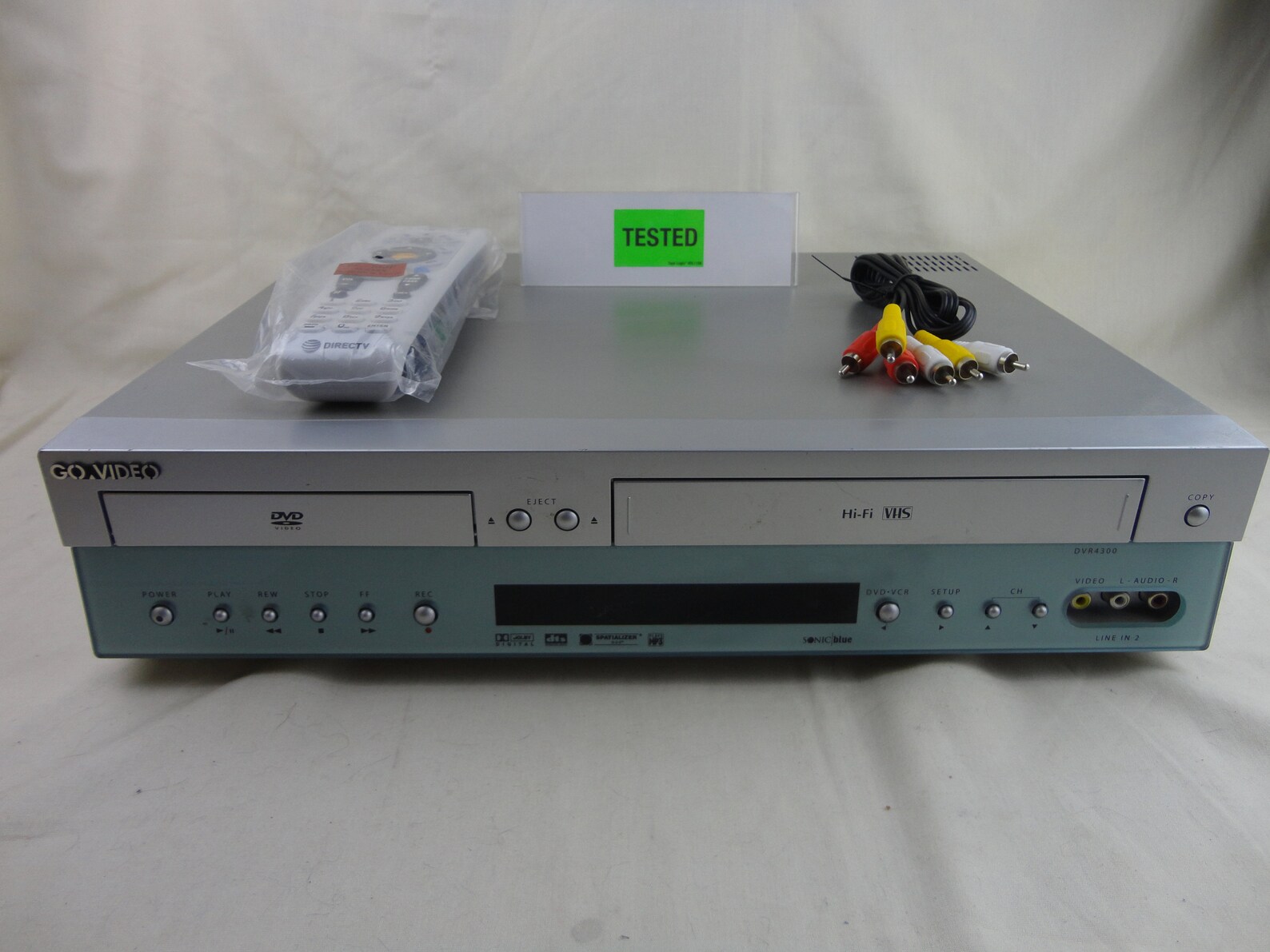 Go Video DVR4300 DVD VCR Dual Double Deck Combo with Universal | Etsy