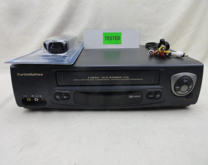 Curtis Mathis CMV61001 VHS VCR Player Recorder With Universal Remote ...