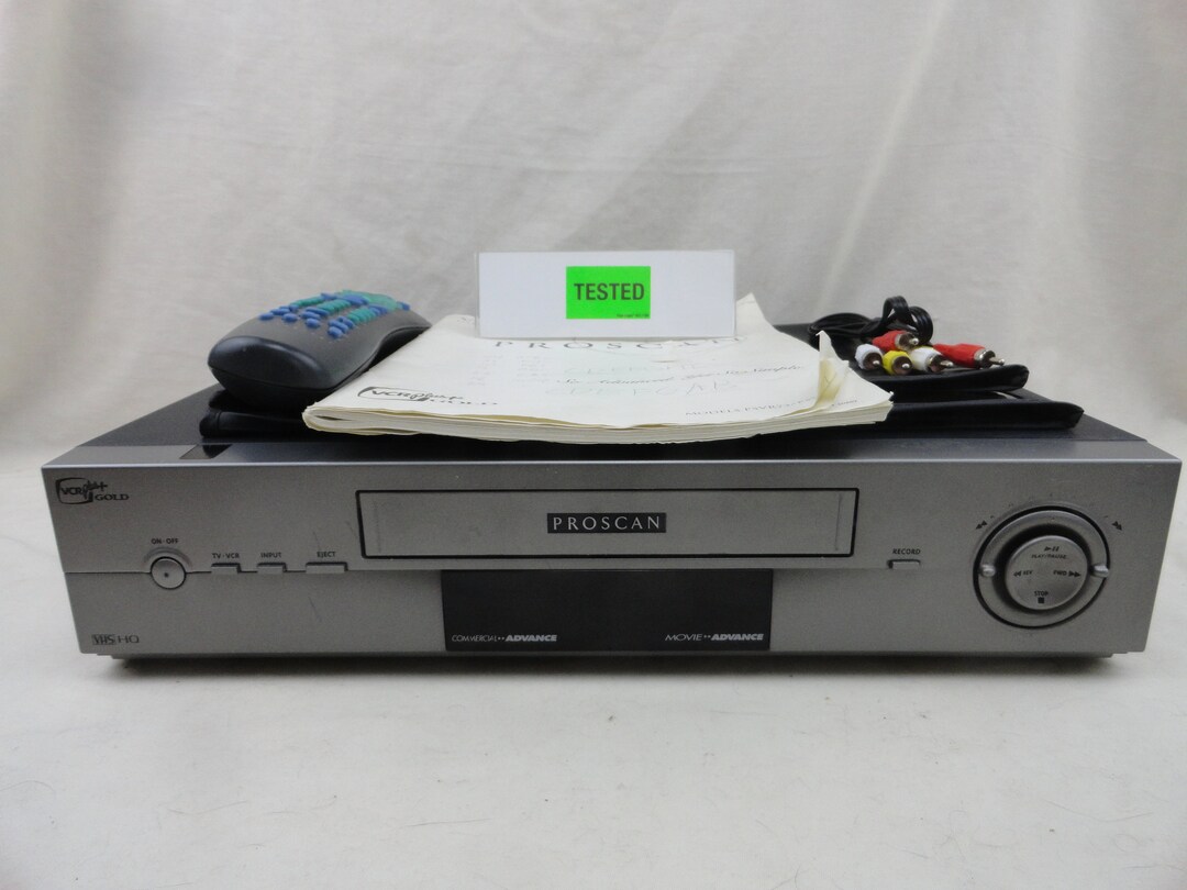 Proscan PSVR75 VHS VCR Player Recorder With Remote Manual - Etsy