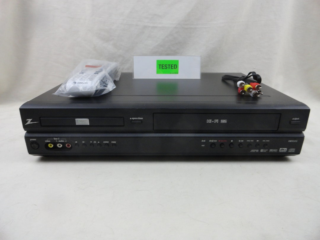 Zenith XBV323 DVD VCR Dual Double Deck Combo With Universal Remote and ...