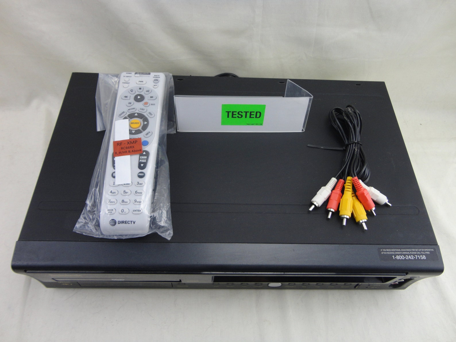 Symphonic WF803 DVD VCR Dual Double Deck Combo With Universal Remote ...