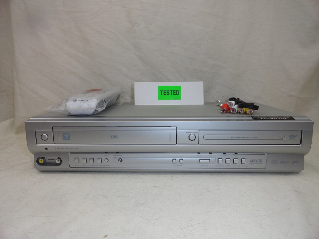 Trutech DV220TT8 DVD VCR Dual Double Deck Combo With Universal Remote and Cables - Etsy