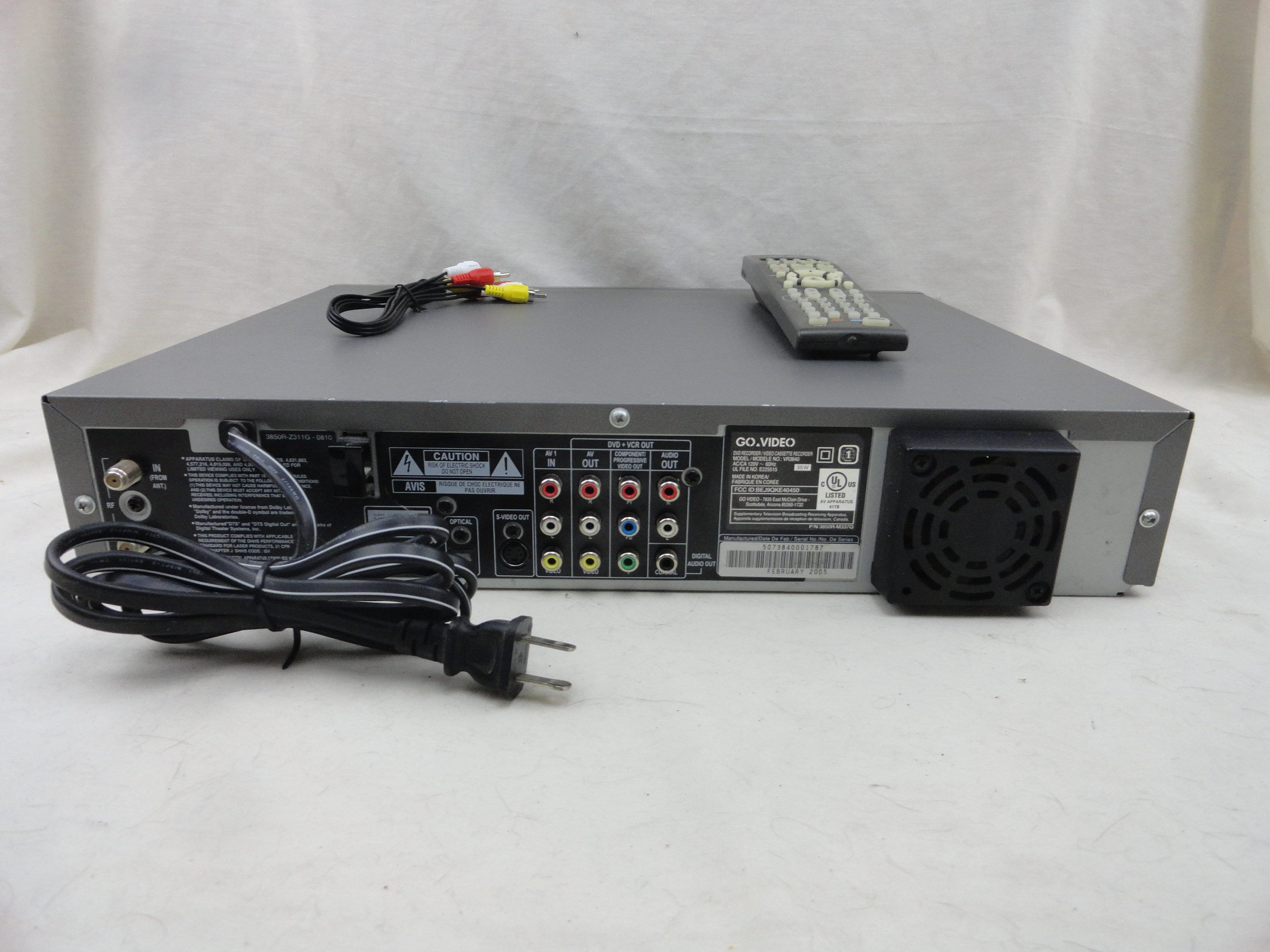 Go Video VR3840 DVD-R Dvd Recorder Player With Remote and Cable - Etsy