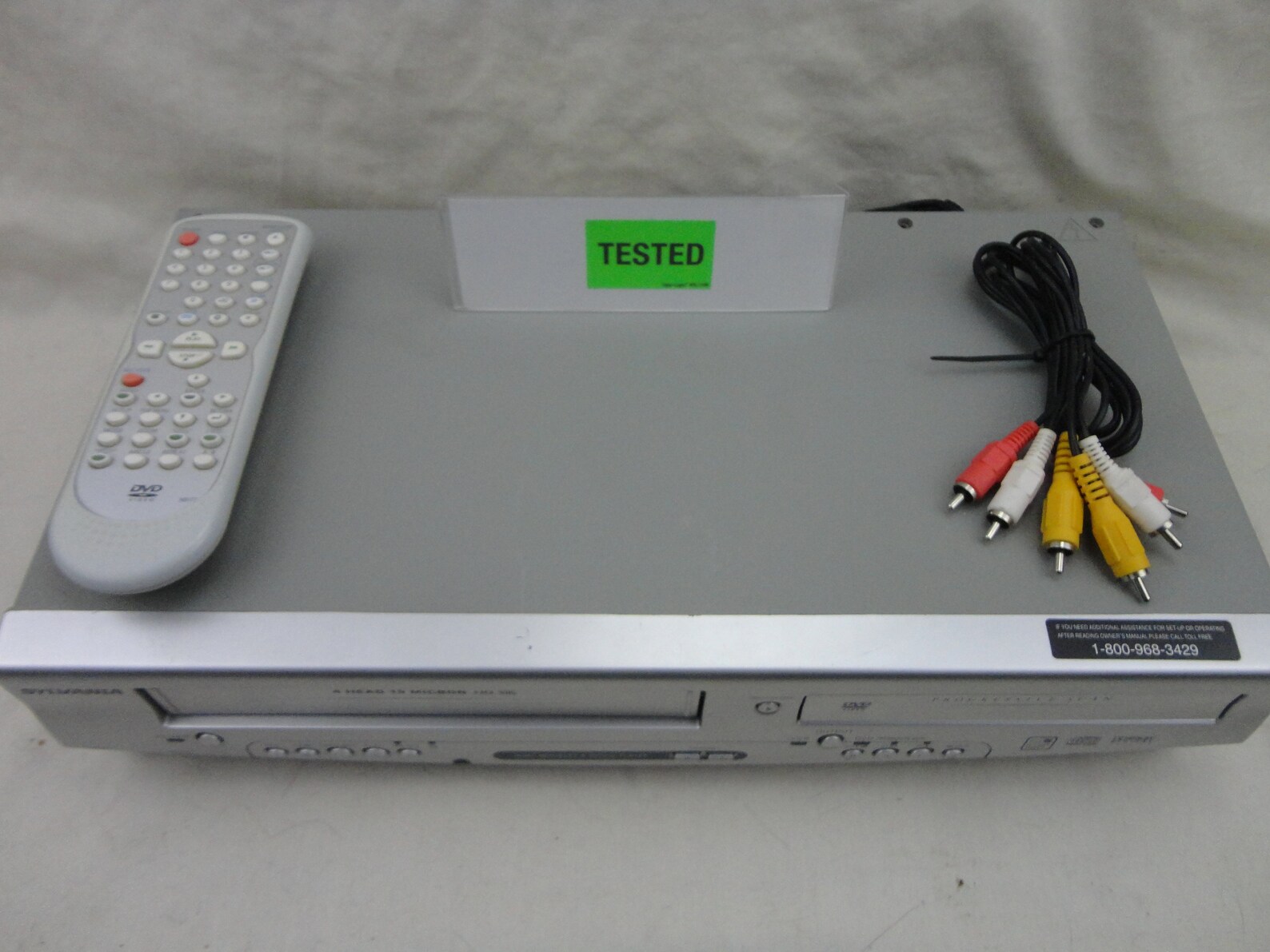 Sylvania DVC841G DVD VCR Dual Double Deck Combo With Remote - Etsy
