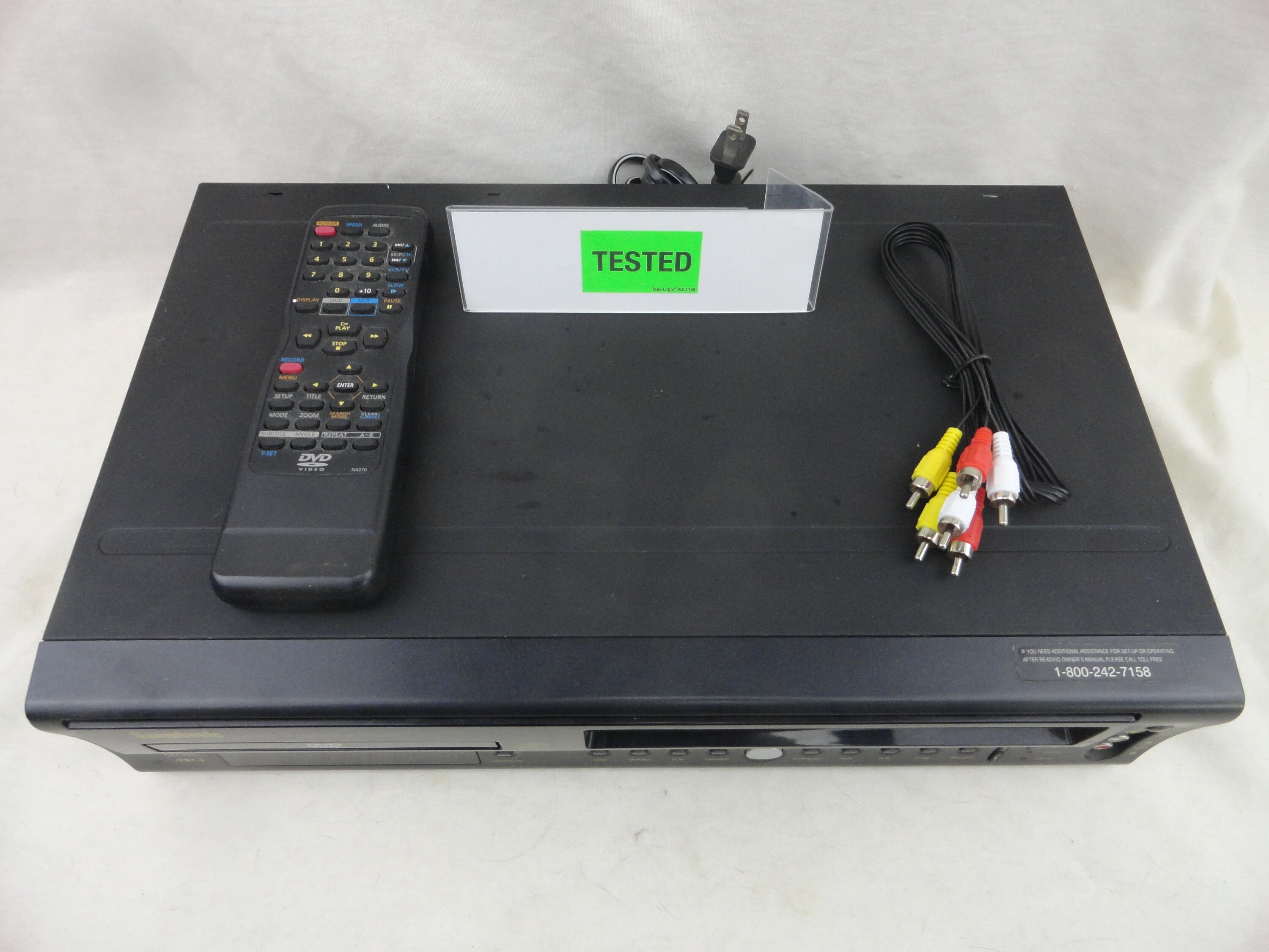 Symphonic WF802 DVD VCR Dual Double Deck Combo With Remote and - Etsy