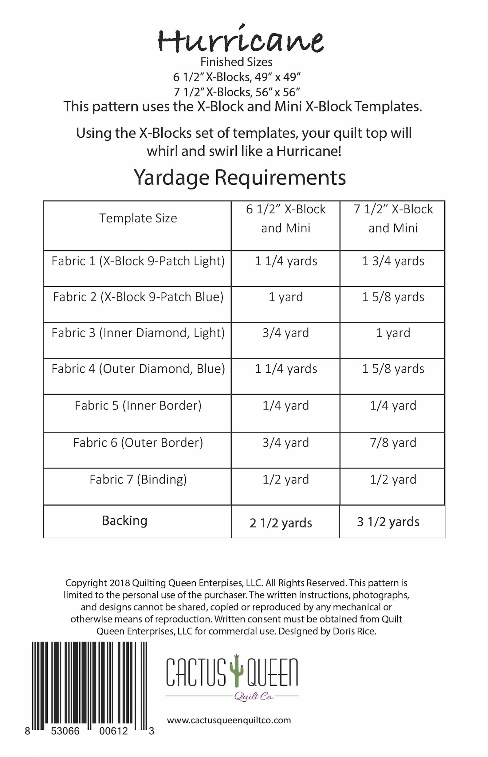 Hurricane X-blocks Quilt Pattern - Etsy