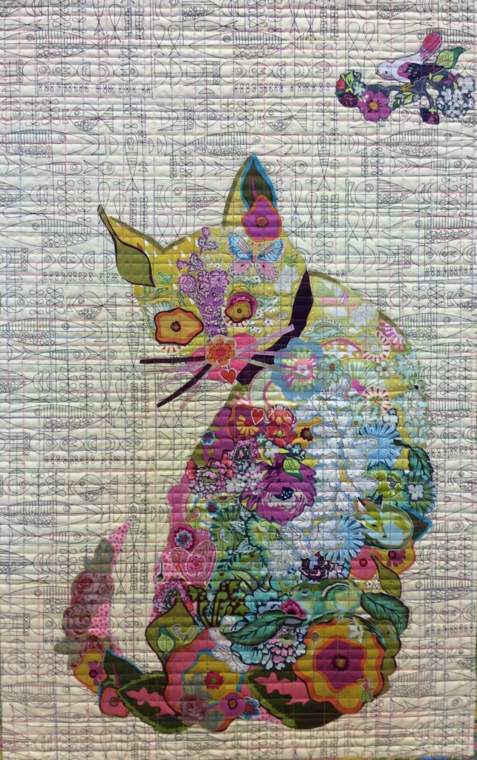 Purrfect... Quilt Collage Pattern by Laura Heine - Size 21 X 35 - Etsy
