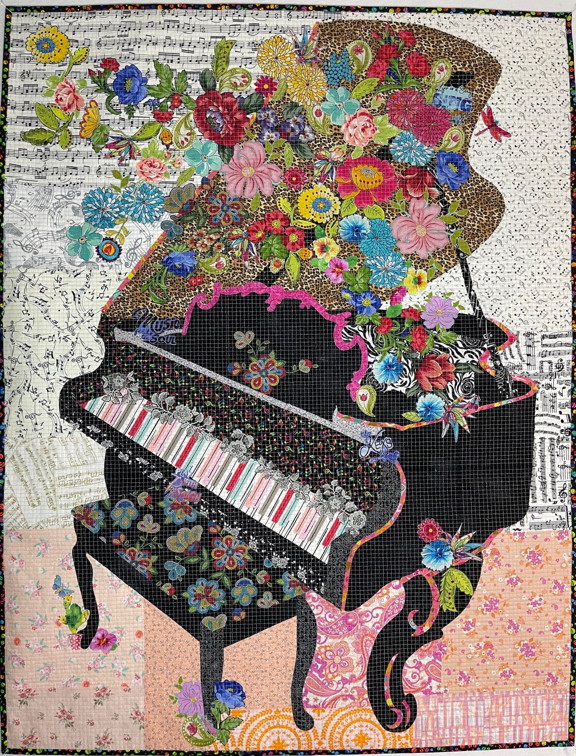 Piano Collage Quilt Kit - Etsy