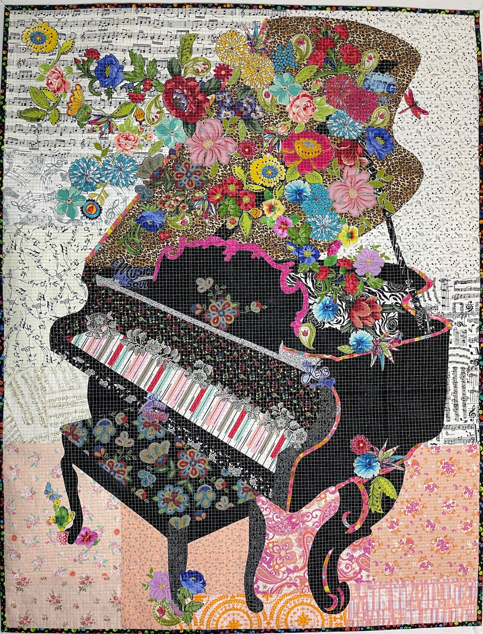 Piano Collage Quilt Kit - Etsy