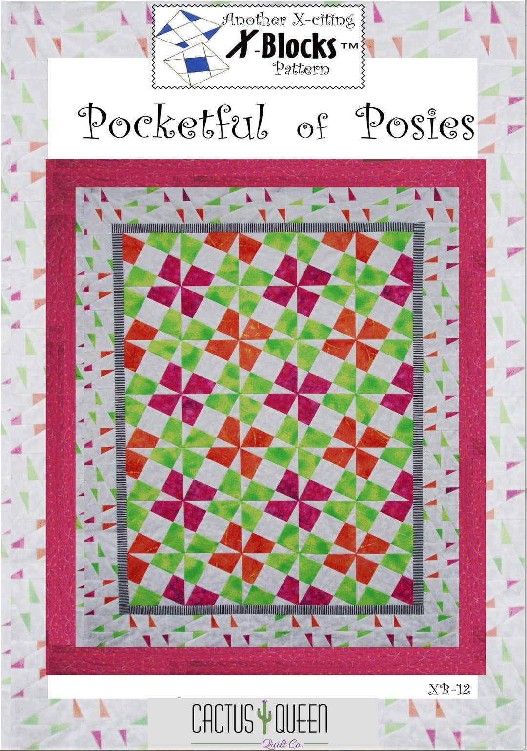 Pocketful of Posies X-blocks Quilt Pattern - Etsy