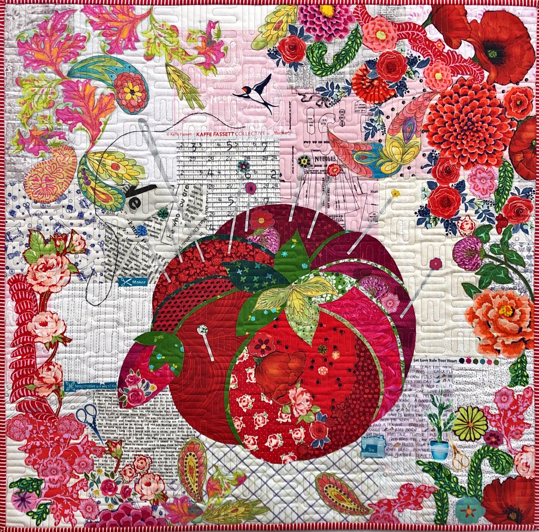 Mini Pincushion Collage Kit by Doris Rice, Certified Collage Instructor ...