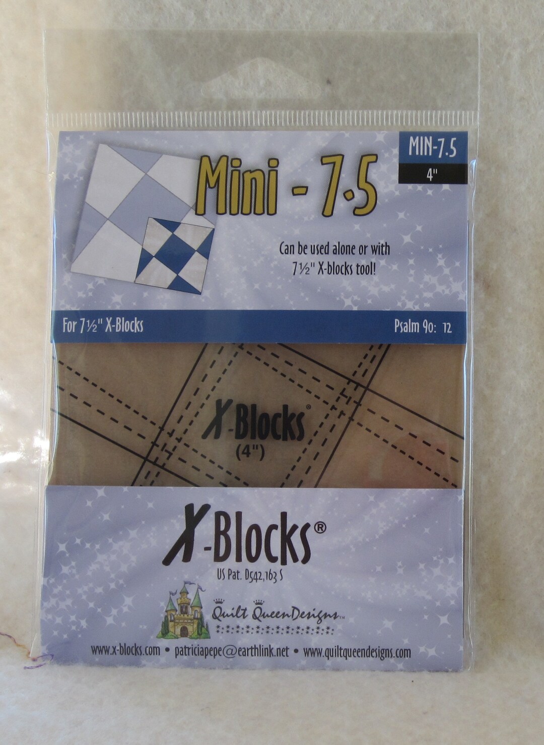 7.5" Mini X-blocks Template - Etsy