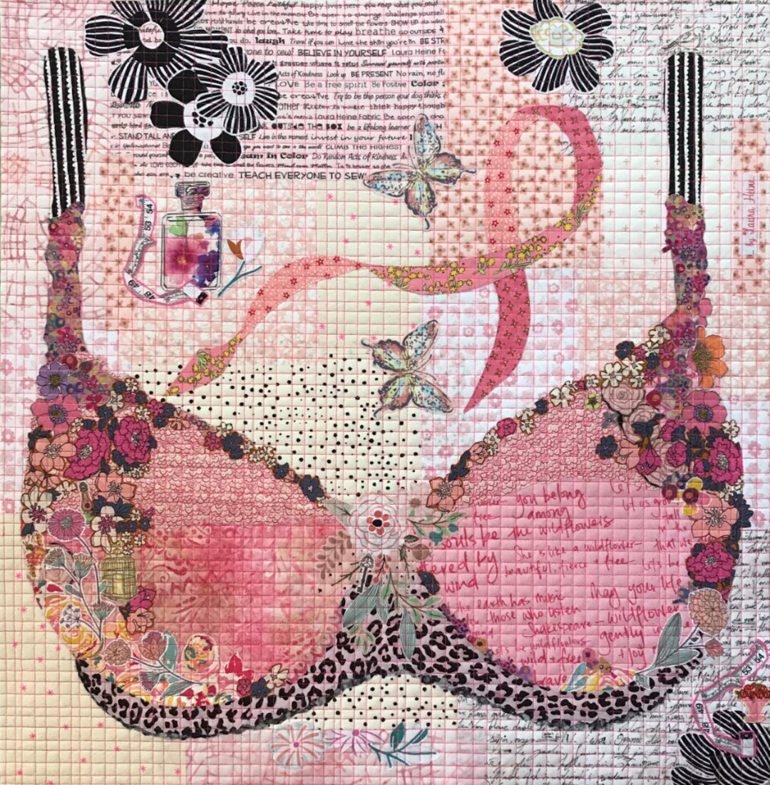 Pretty in Pink Collage Pattern 25" X 25" - Etsy