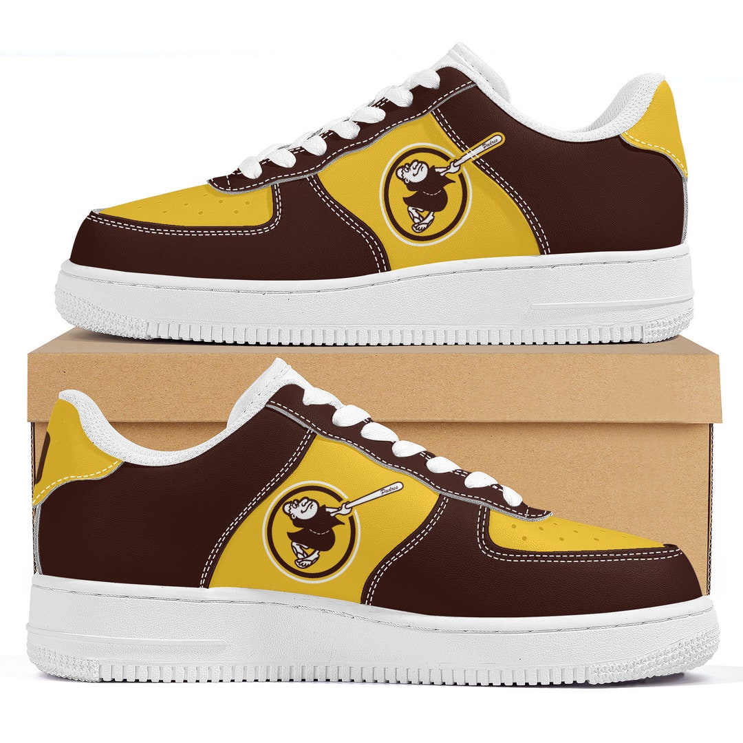 Brown & Gold Padres Swinging Friar Sneaks - Etsy