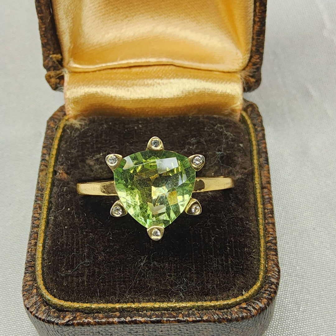 Fantastic Vintage, Women's Gilded Sterling Silver, Natural Clear Topaz ...