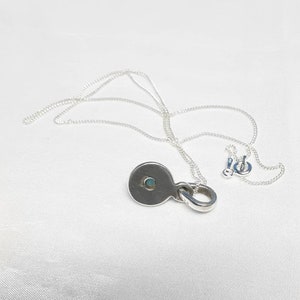 Elegant Vintage Sterling Silver and Blue Topaz Pendant With Italian ...