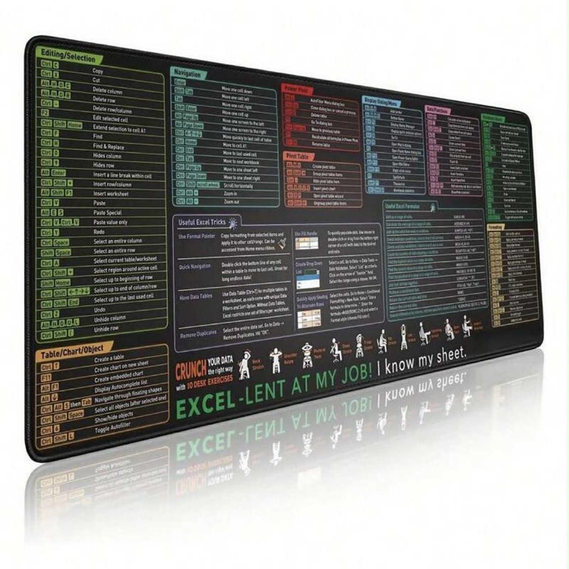 Excel Shortcut Mouse Pad - Etsy