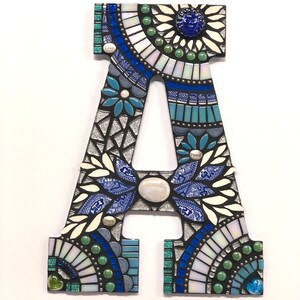Personalized Custom Mosaic Name Sign, Stained Glass Letter Wall Decor ...